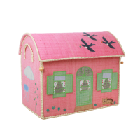 Colourful Childrens Raffia Toy Storage Baskets by Rice DK [*] - Vibrant ...