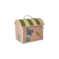 Colourful Childrens Raffia Toy Storage Baskets by Rice DK - Vibrant Home